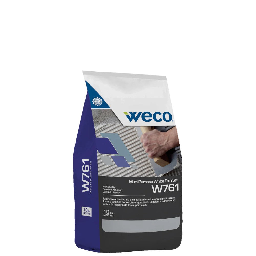WECO W-761 MULTI PURPOSE WHITE THINSET 10LBS – Creative Building Finishes