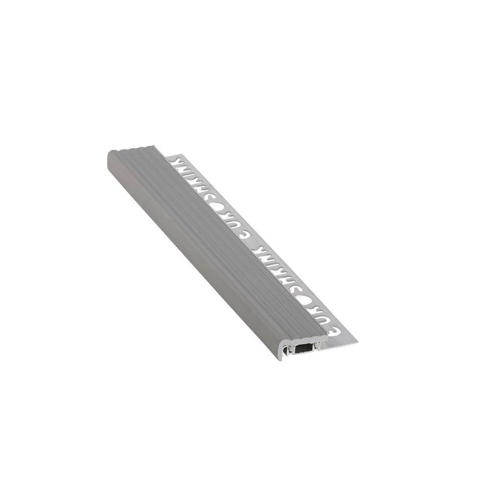 222A-GR-10 STEP GREY ALUMINIUM TRIM, 2.5M,10MM – Creative Building Finishes