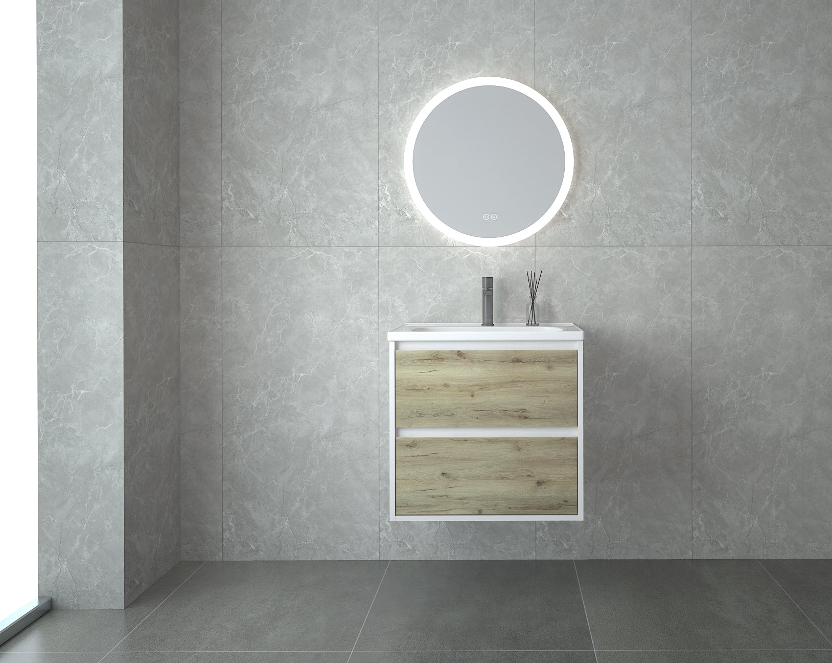 CY-003-600 PLYWOOD VANITY (CABINET,CER BASIN,MIRROR) – Creative ...