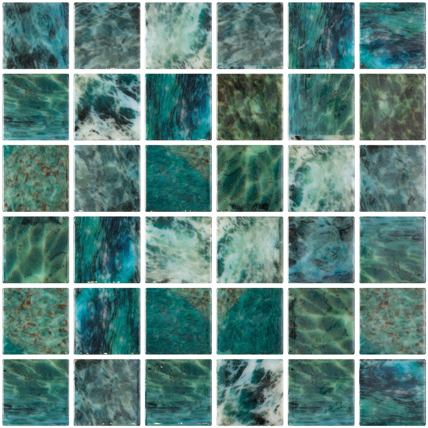 PENTA MAR GREEN 31X31CM MOSAIC SPAIN BX=0.97M2=10.44SF – Creative ...